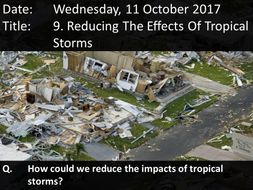 9. Reducing The Effects Of Tropical Storms | Teaching Resources