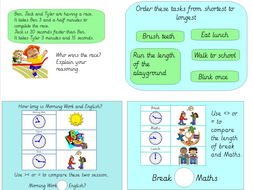 Year 3 Time: Comparing Duration | Teaching Resources
