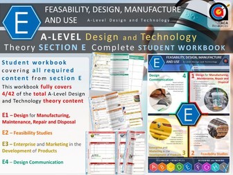 Complete A-Level DT Theory - Workbooks | Teaching Resources