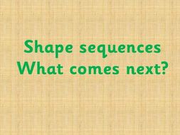 Shape sequences | Teaching Resources