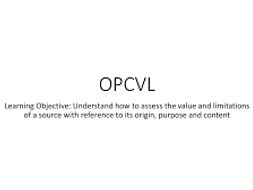 IB History source analysis: OPCVL introduction | Teaching Resources