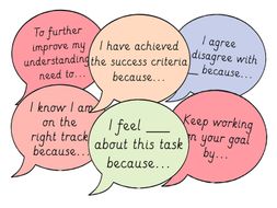 Feedback Sentence Stems | Teaching Resources