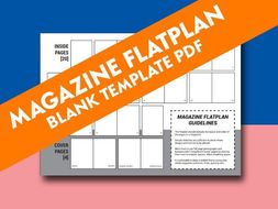 MAGAZINE FLATPLAN BLANK TEMPLATE | Teaching Resources