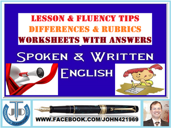 SPOKEN VS WRITTEN ENGLISH BUNDLE by john421969 | Teaching Resources
