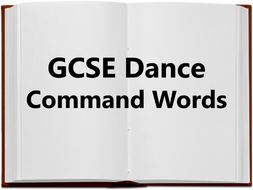 Dance command words posters | Teaching Resources
