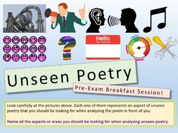Unseen Poetry - Lessons 1 - 7 | Teaching Resources