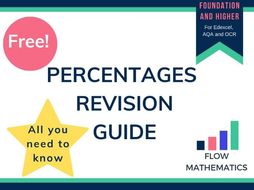 Percentages revision guide | Teaching Resources