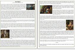 The Tempest - The Story - Reading Comprehension Worksheet | Teaching ...
