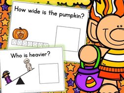 Halloween Measuring Task Cards | Teaching Resources