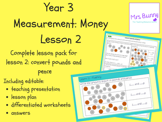 Year 3 Measurement: Money Unit Pack | Teaching Resources