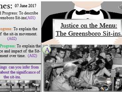 American Civil Rights: Greensboro Sit-in Movement. | Teaching Resources