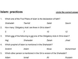 Islam: Practices (Paper 1: AQA A GCSE Religious Studies) - multiple ...