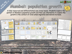 Urban issues and challenges - Mumbai (population growth) | Teaching ...