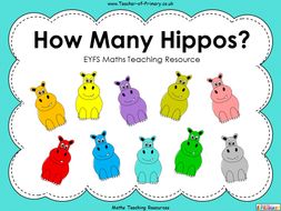 Counting Hippos - EYFS | Teaching Resources