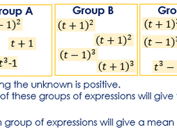 Crossover with Algebra, Mean and Median | Teaching Resources
