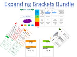 A mix of Expanding brackets tasks | Teaching Resources