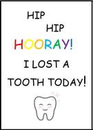 I lost a tooth cards | Teaching Resources