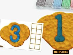 Clay Number Formation Mats | Teaching Resources
