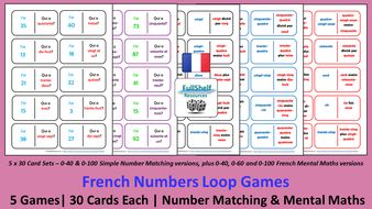 French Numbers to 100 Games | Teaching Resources