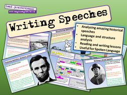 Writing Speeches | Teaching Resources