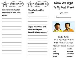 Gloria Who Might Be My Best Friend Trifold - Journeys 2nd Gr U 5 Wk 2 ...