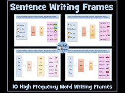 Sentence Writing Frames | Teaching Resources