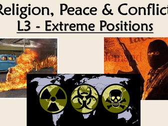 AQA RE GCSE Theme D Religion Peace and Conflict | Teaching Resources