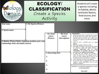 Biodiversity and Classification Bundle | Teaching Resources