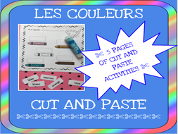 French colors cut and paste activity - Les couleurs | Teaching Resources