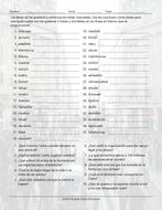 Masculine versus Feminine Regular Nouns Jumbled Words Spanish Worksheet ...