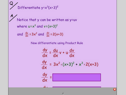 Product, Quotient and Chain Rule | Teaching Resources
