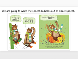 Goldilocks and just the one bear - speech. | Teaching Resources
