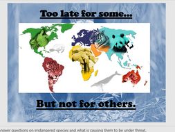 Endangered and Extinct Animals - research and campaign leaflets ...