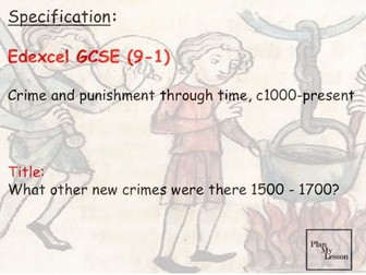 Edexcel GCSE 9-1 History Crime and Punishment c1000-c1700 by ...