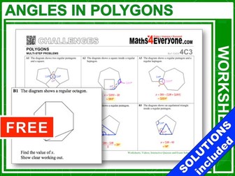 Angles in Polygons Resources | Tes