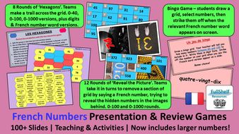 French Numbers (Les Nombres) Presentation | Teaching Resources