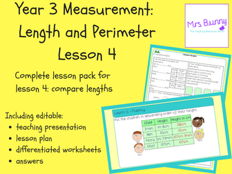 Year 3 Measurement: Length and Perimeter Unit Pack | Teaching Resources