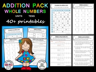 Addition and Subtraction MEGA Bundle (suitable UK/US) – 220+ printables ...
