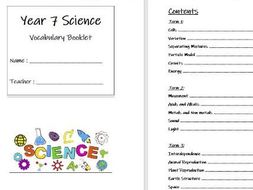 KS3 Science (Yr 7) Vocabulary Booklet - AQA syllabus | Teaching Resources
