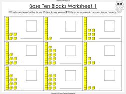 Base Ten Blocks - Representing Numbers 11-19 | Teaching Resources