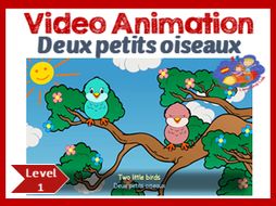 French Immersion - song in video animation - Deux petits oiseaux ...