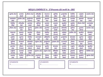 IRE Verbs in Italian Verbi IRE Bundle | Teaching Resources