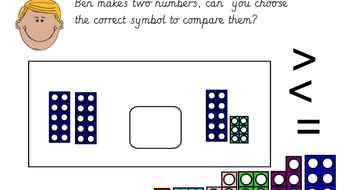 Numicon Representing And Comparing Two Digit Numbers | Teaching Resources