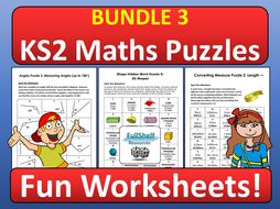 Maths Puzzles KS2 BUNDLE 3 | Teaching Resources
