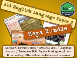 AQA English Language Paper 2 Section A and B by Lead_Practitioner ...