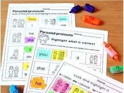 Personal Pronouns Set | Teaching Resources
