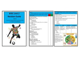 BTEC Sport L3 - Unit 2 Complete Revison notes/guides | Teaching Resources