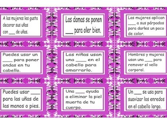 Health and Personal Hygiene Spanish 4 Worksheet-2 Game-1 Exam Bundle ...