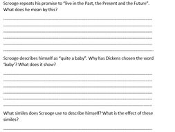 Scrooge's Transformation at the end of 'A Christmas Carol'. | Teaching ...