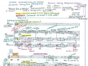 ALL EIGHT GCSE Music Set Works - Detailed colour-coded analyses ...